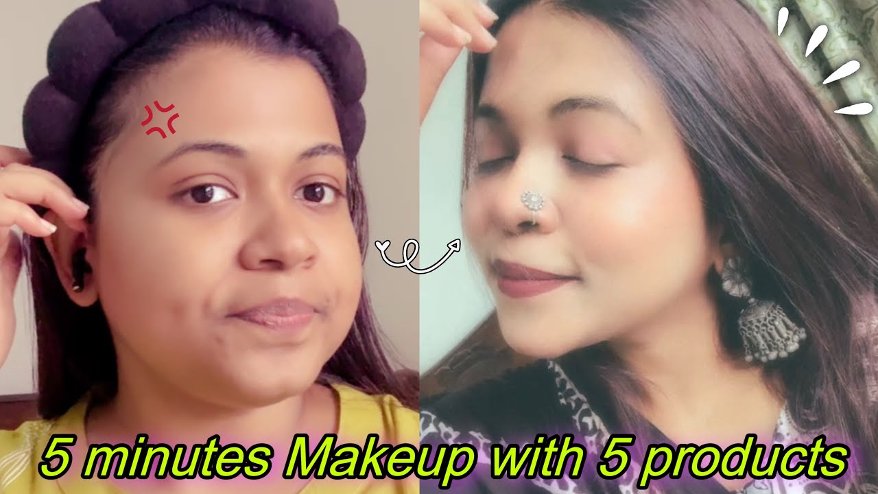 Flawless Makeup Within 5 Minutes Using 5 Products😱🤩Friends Reunion ...