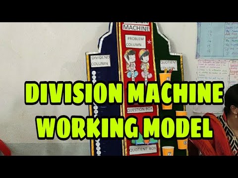 Division machine working model I Maths working model I Easy maths I ...