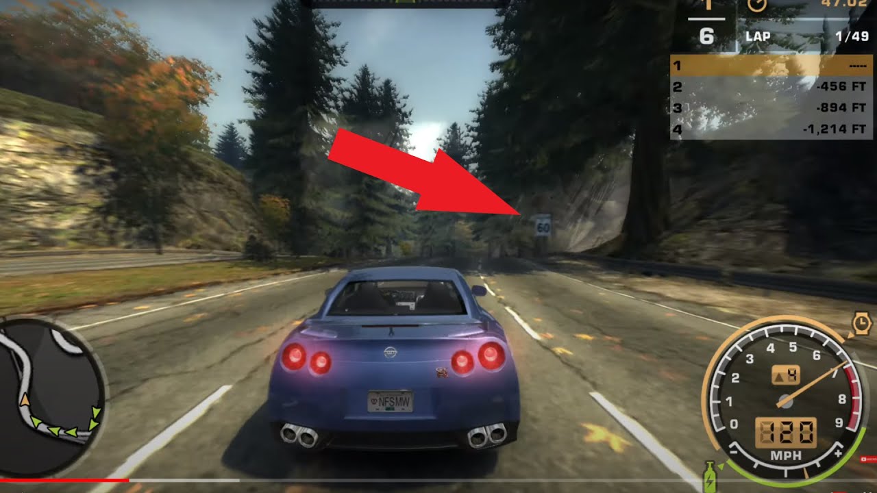 NFS Most Wanted - Graphics Mod | NFS MW 2005 - Nissan GT-R - YouTube