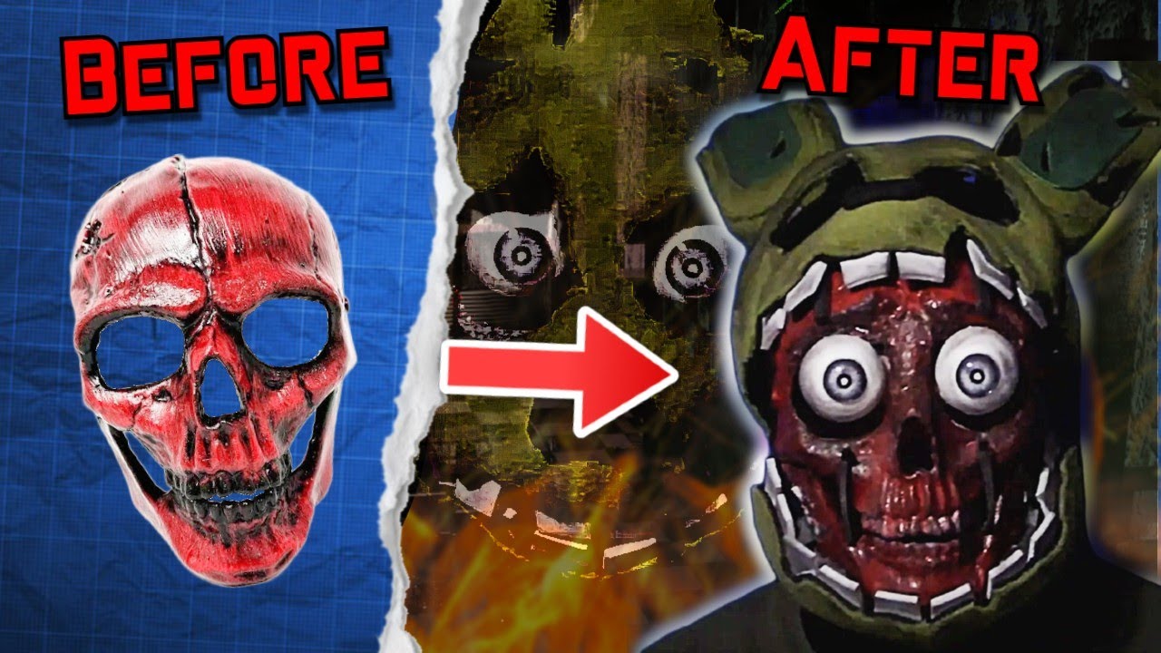 FNAF SPRINGTRAP MASK TUTORIAL! [The Blueprints #2] - 10K SUB SPECIAL - YouTube