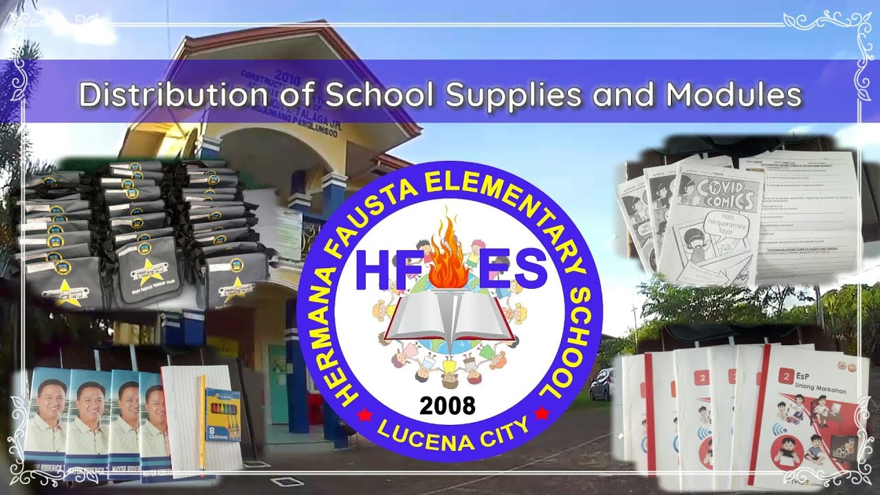Hermana Fausta Elementary School Distribution of School Supplies and ...