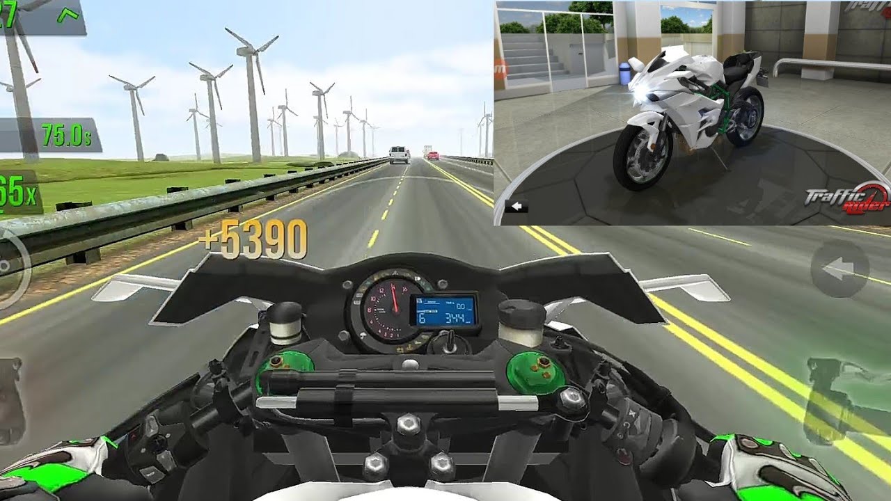 Traffic Rider - Gameplay #89 KWS RH2 Fully Upgraded (344km/h TopSpeed ...