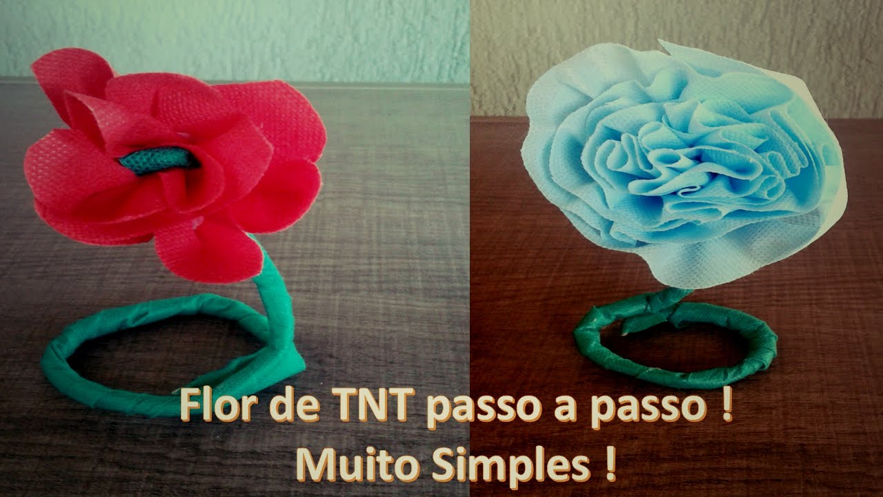 Flor de TNT, passo a passo ! - YouTube