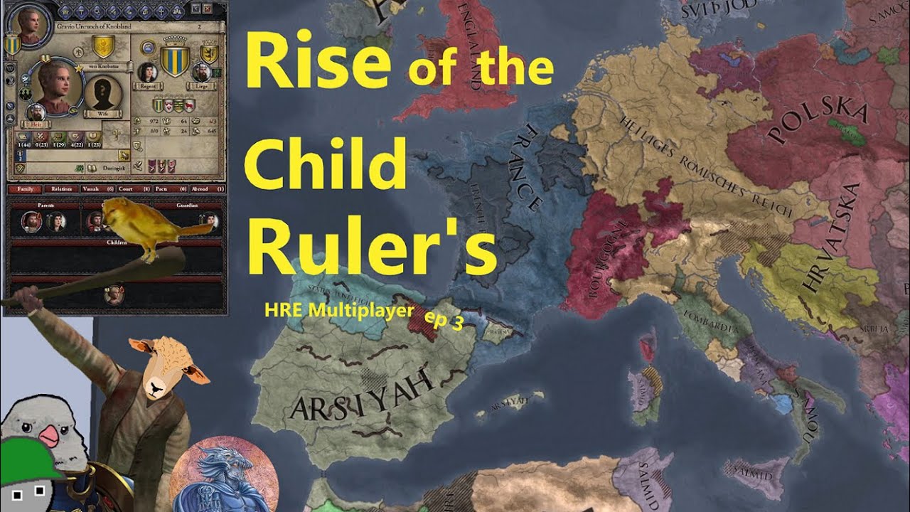 Rise of the child Ruler's - CK2 HRE ep 3 - YouTube