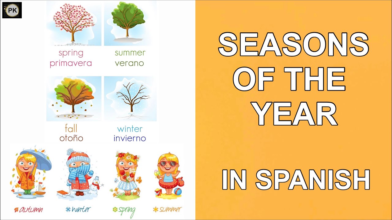 Seasons Of The Year In Spanish