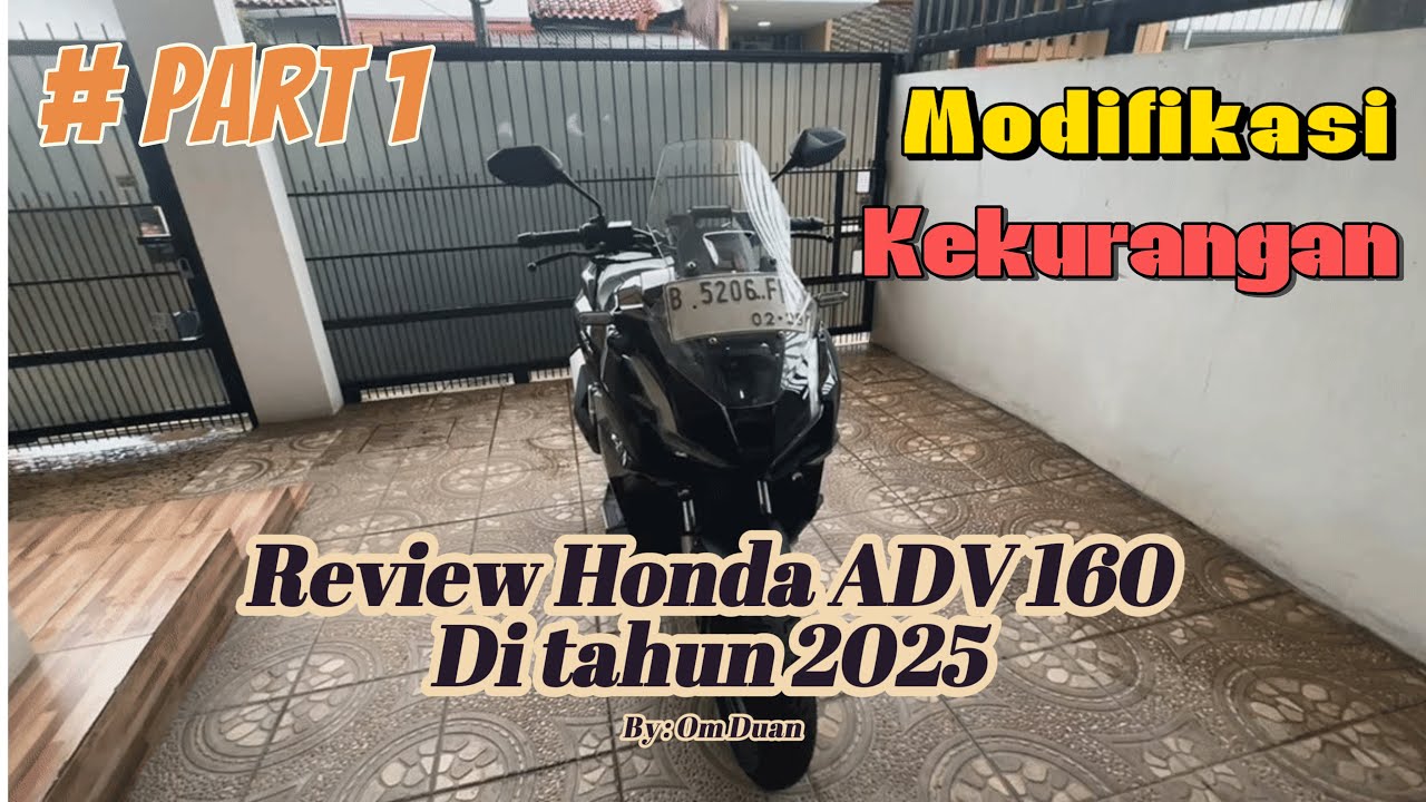 Review jujur dan Modifikasi Honda ADV 160 di tahun 2025 - YouTube