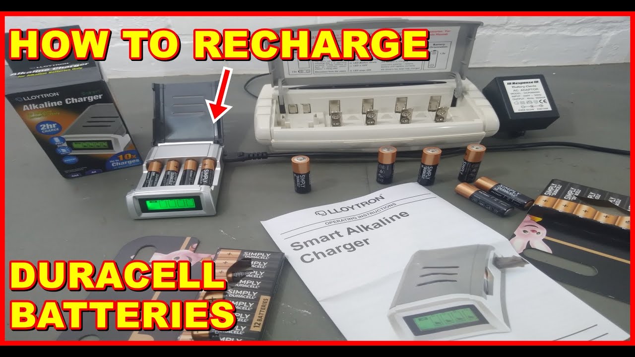 HOW TO RECHARGE DURACELL NON RECHARGABLE BATTERIES ALKALINE BATTERY ...