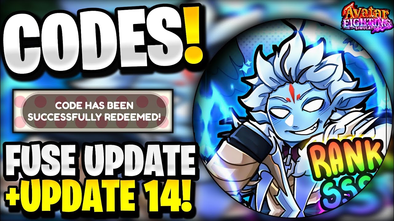 🔥ALL WORKING FUSE UPDATE 14 CODES FOR AVATAR FIGHTING SIMULATOR! AVATAR ...