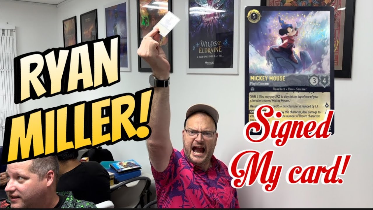 Ryan Miller signed my D23 Mickey! #disneylorcanatcg #lorcanacards # ...