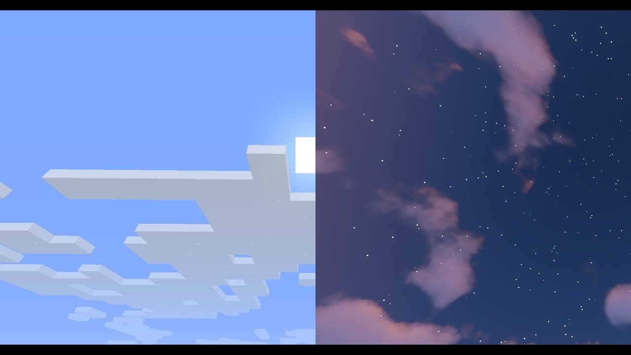 Những gói tài nguyên làm cho bầu trời trong MINECRAFT trở nên đẹp hơn ...