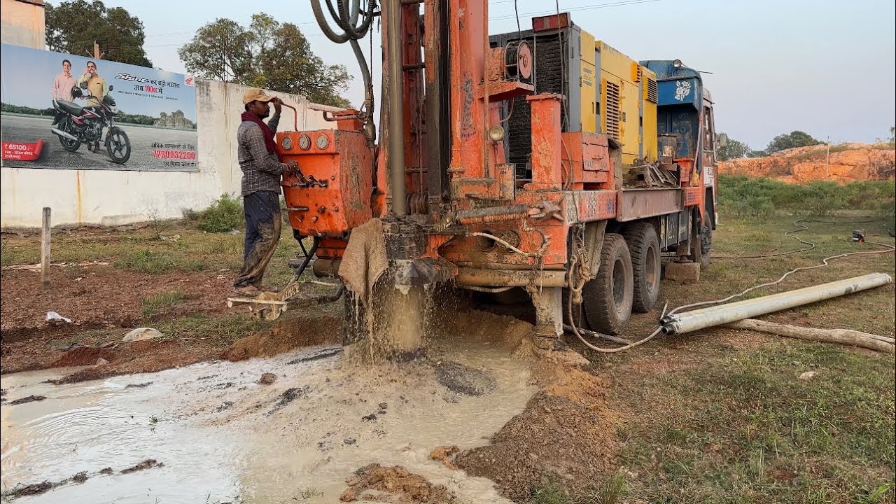 Borewell Drilling From Chhuikhadan | 40 Feet Drilling 2HP Water ...