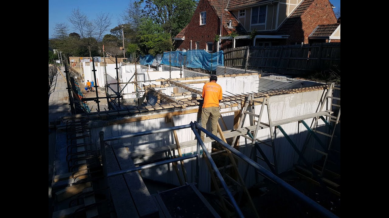Basement Walls Concrete Pour - Dincel System - YouTube