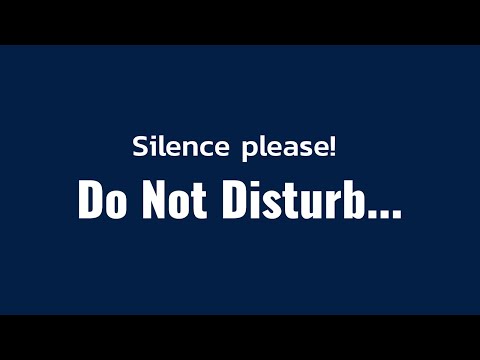 10 hours Do Not Disturb [No Ads] | DND | Silence Please | exam hall | study | library | sleep