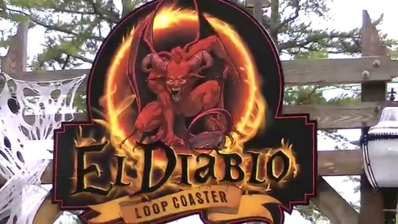 El Diablo Ride Cycle at Six Flags Great Adventure - YouTube