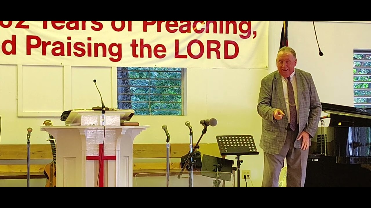 Brother Leonard Fletcher preaching at Taylorsville Baptist Camp Meeting ...