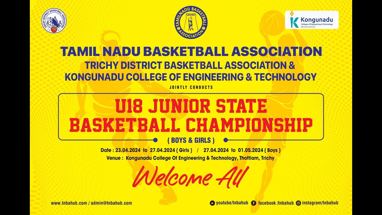 TNBA - U18 Junior State basketball Championship (Girls ) - 3 and 4th ...