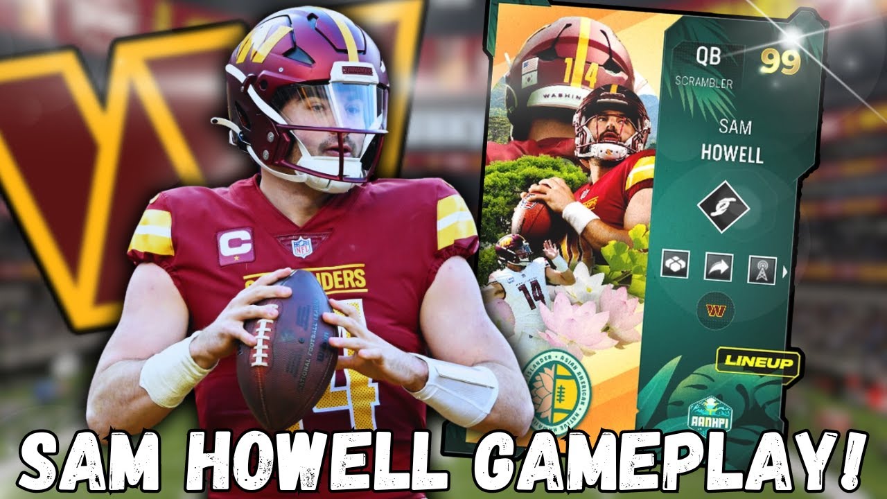 Is Free 99 Overall Sam Howell QB1? | Washington Commanders Theme Team ...