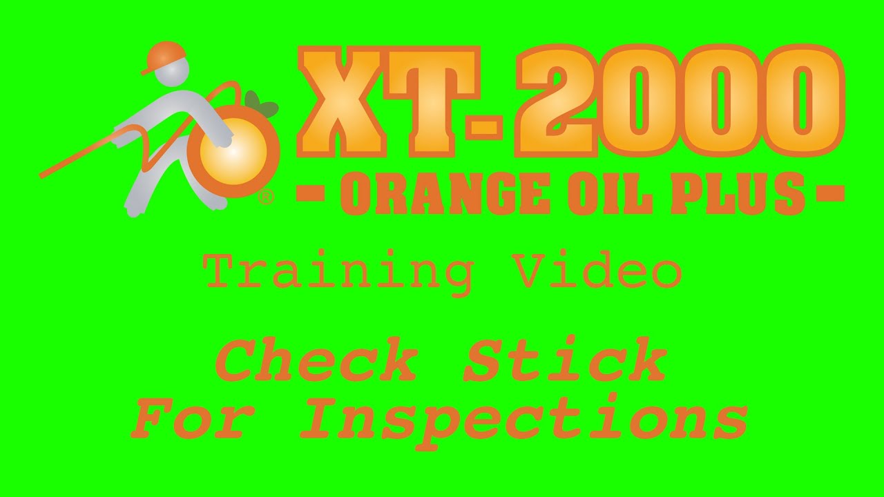 Check Stick Training Video for Inspections for Use with XT-2000 Orange ...