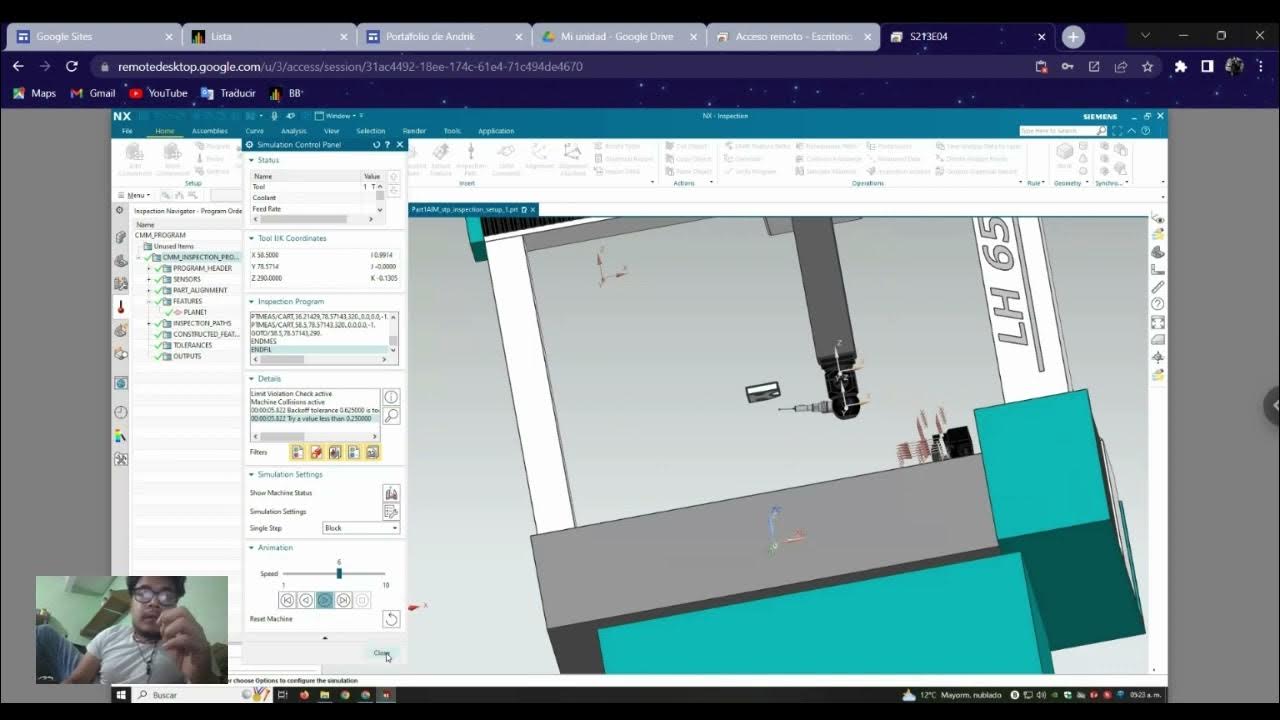 Videotutorial Inspection Path CMM NX - YouTube