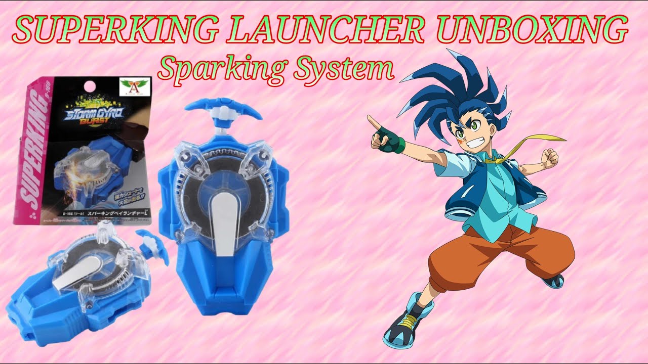 Superking Launcher Unboxing and Review with sparking system || Beyblade ...
