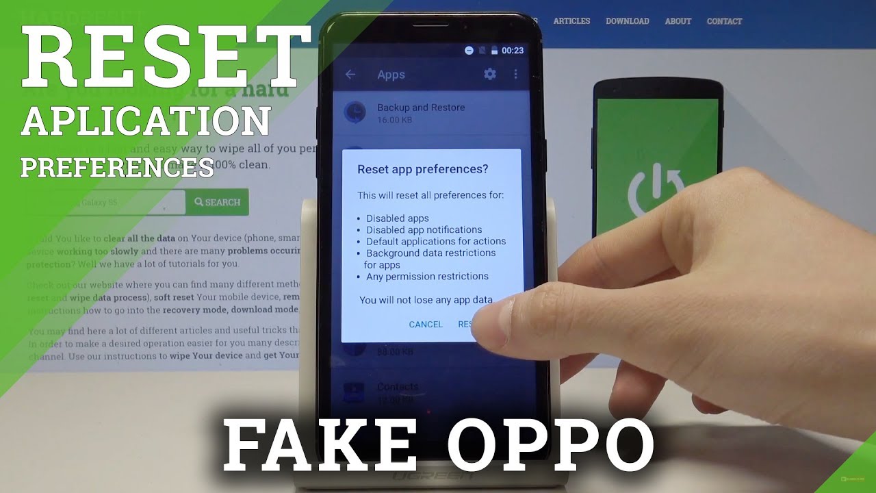 How to Reset App Settings on FAKE OPPO - Restore Default App ...
