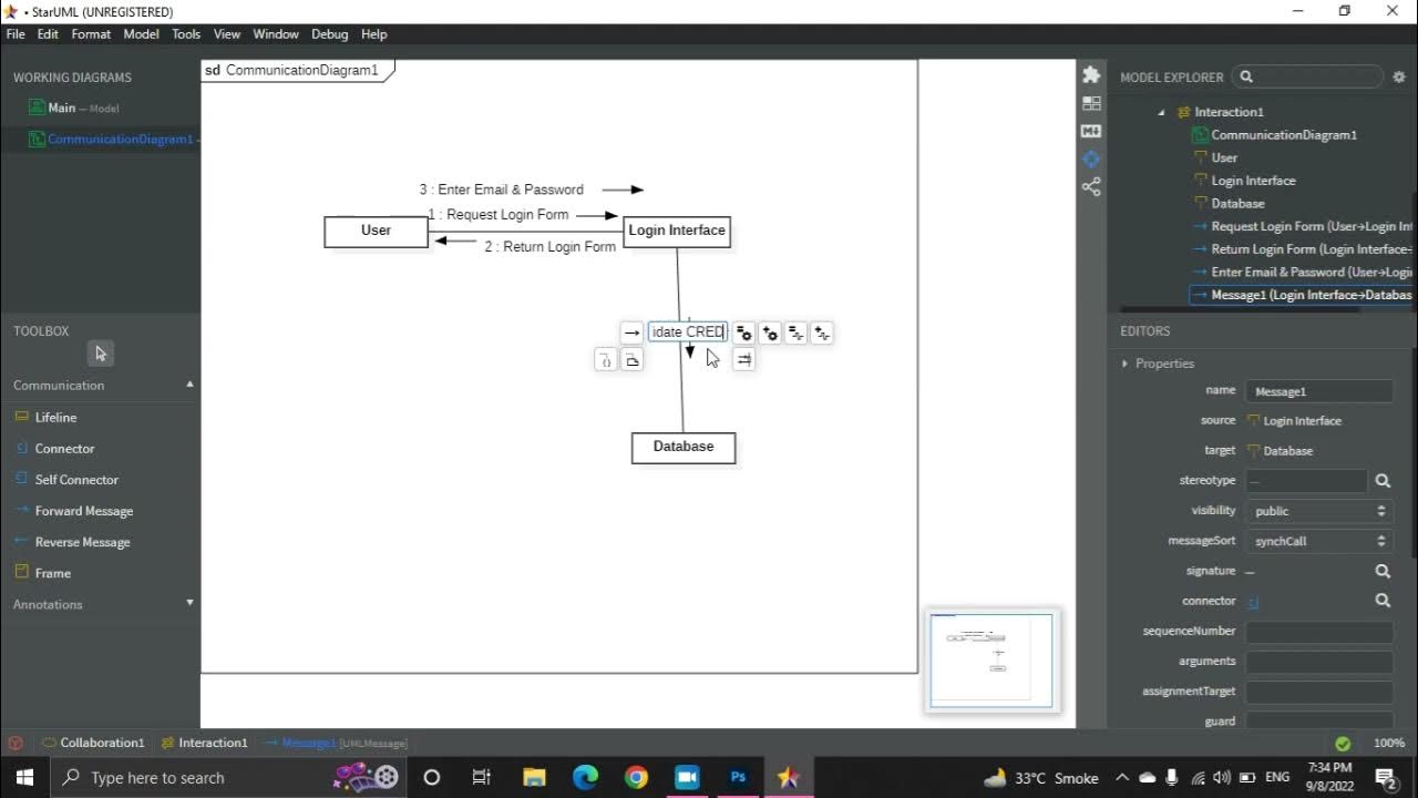 How to make Collaboration Diagram in StarUml ||#umldiagrams || Remove Watermark Trick - YouTube