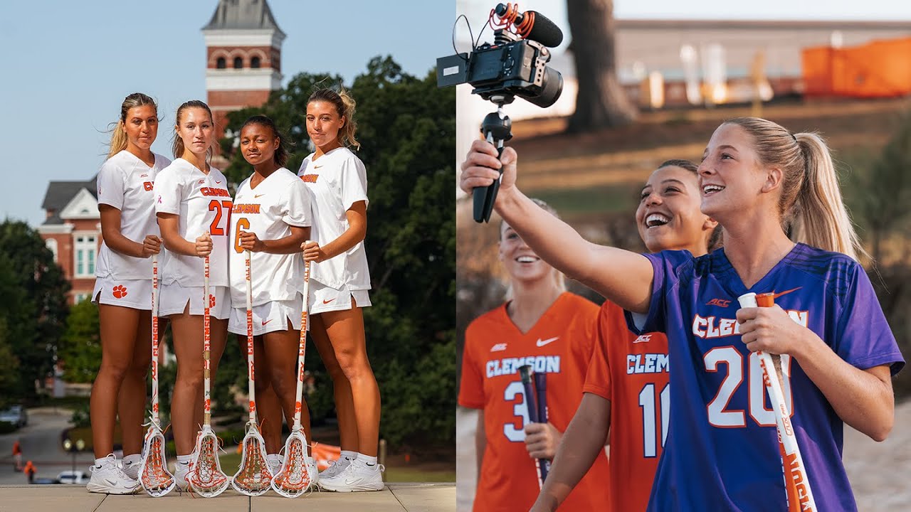 Clemson Women's Lacrosse || Go Behind the Scenes of a Photoshoot - YouTube