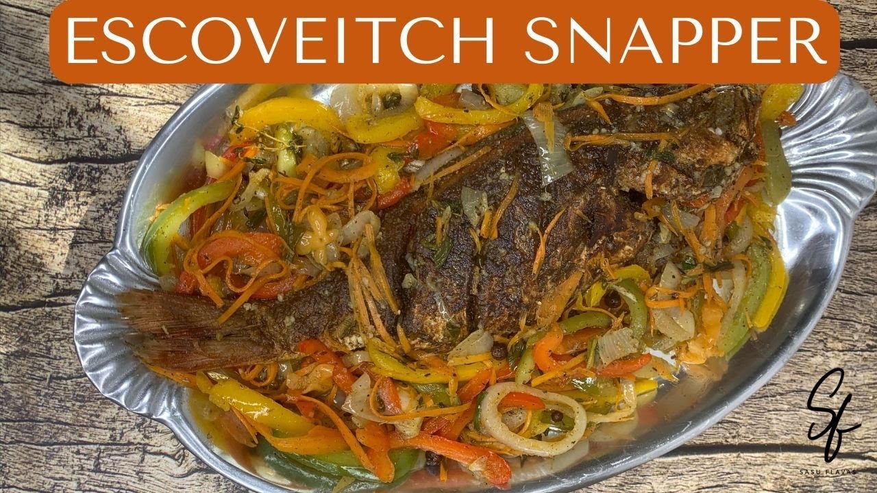 ESCOVITCH FISH || JAMAICAN STYLE || VEGETABLE PICKLE SAUCE || FRIED ...