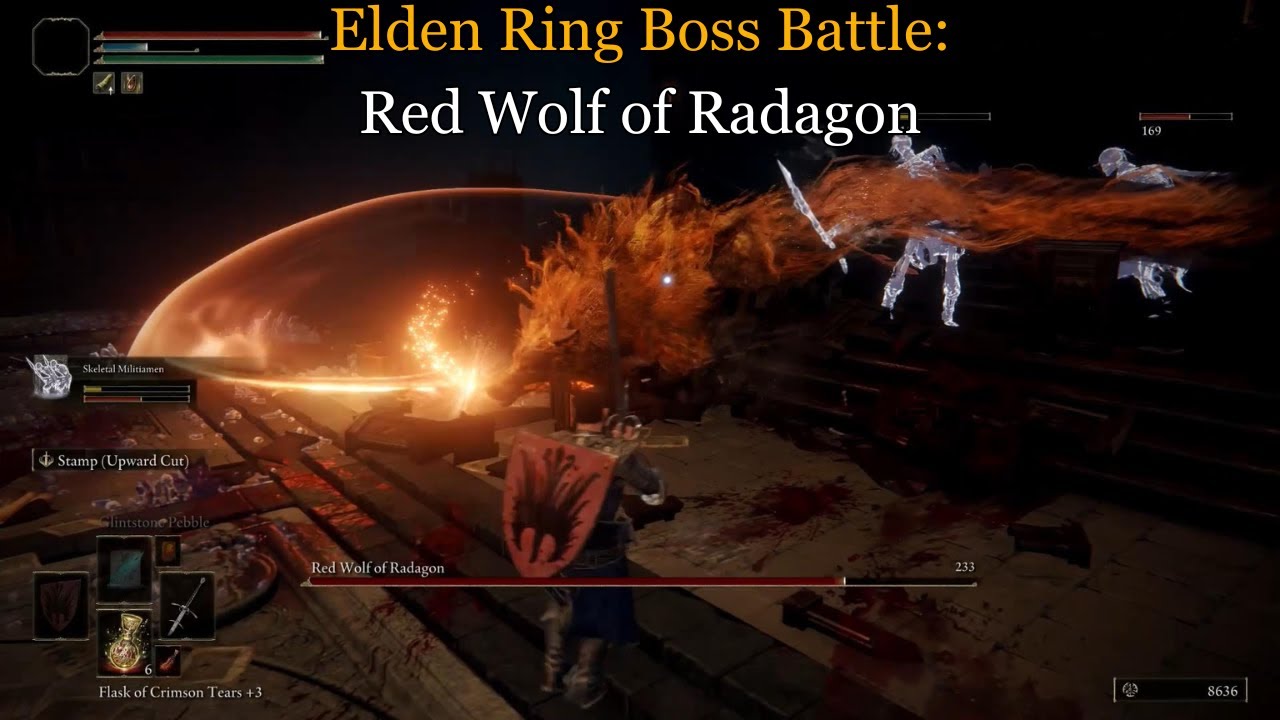 Elden Ring Boss Battle: Red Wolf of Radagon - YouTube