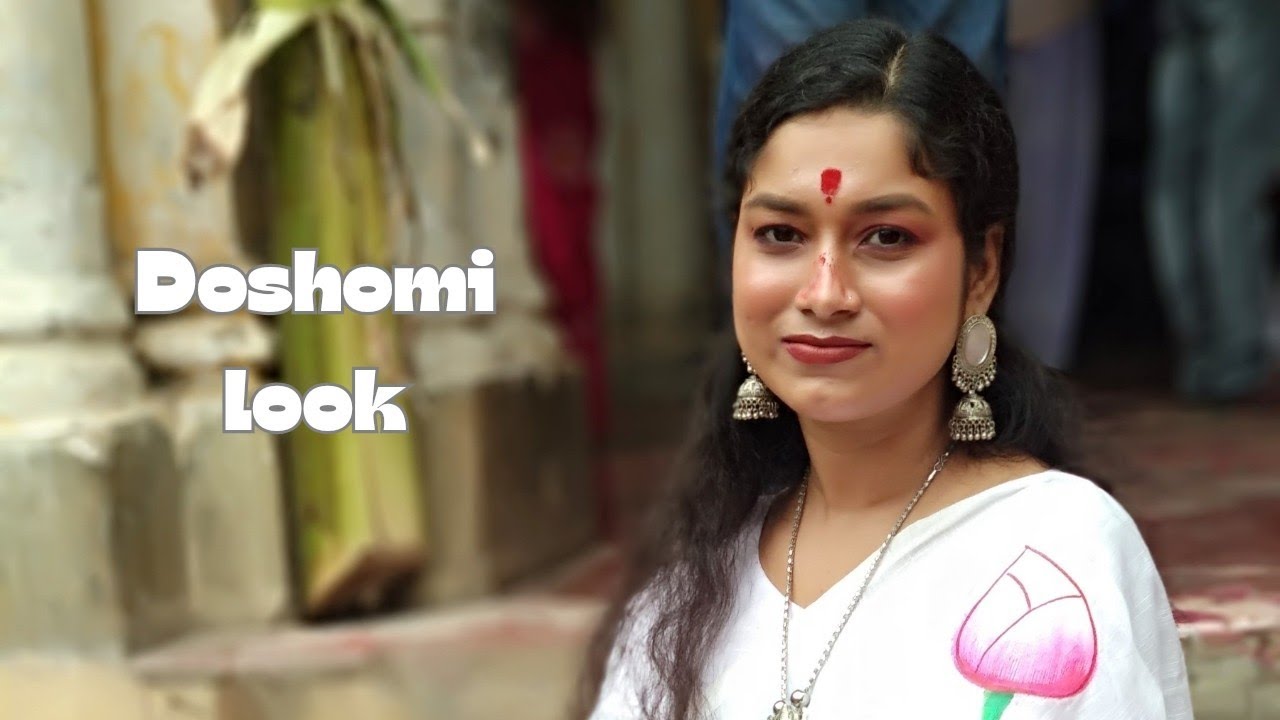 Durga series Dosomi look | দূর্গাপূজা দশমীর সাজ | GRWM @aditirbarikotha ...
