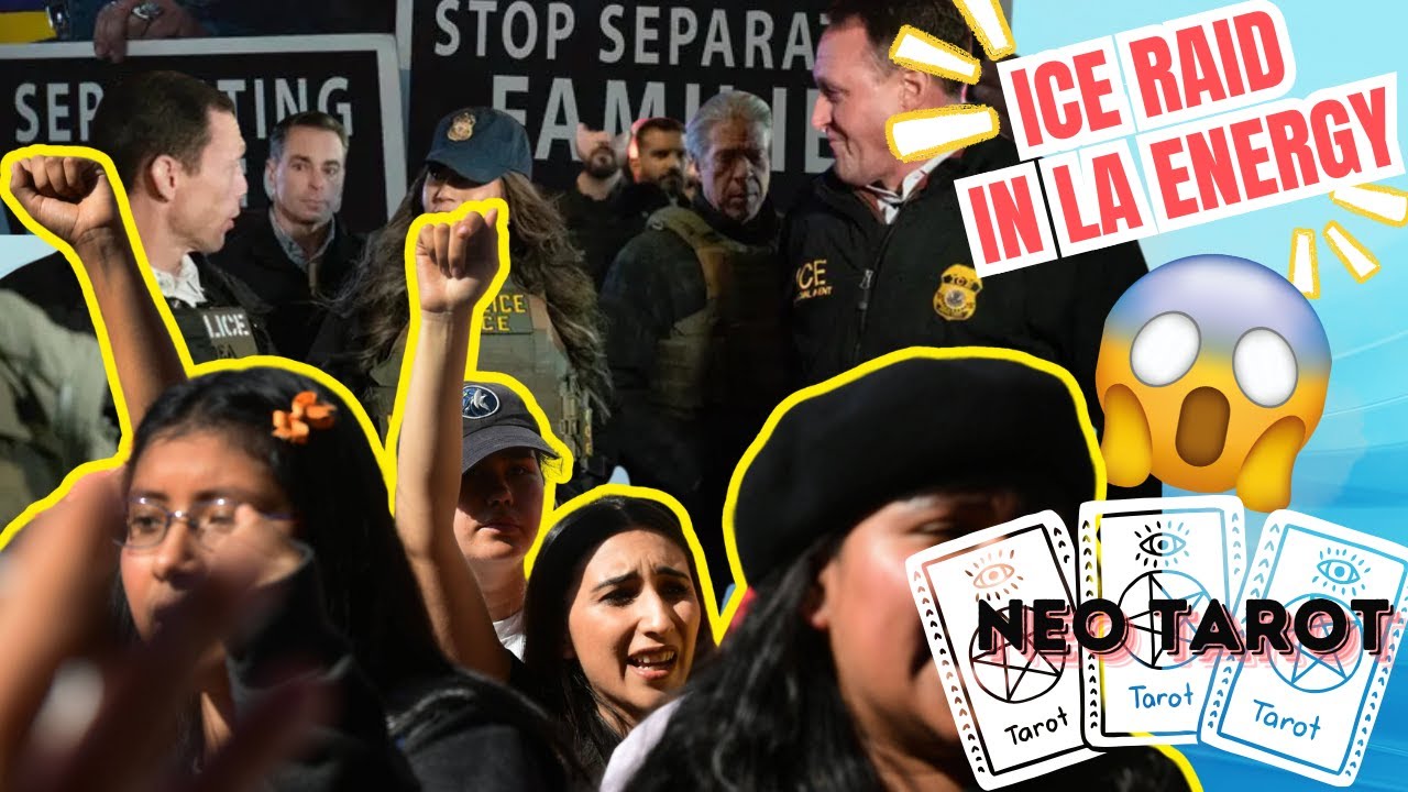 ICE RAID ENERGY IN DOWNTOWN LA 👀‼️#tarot #tarotreading #neotarot - YouTube