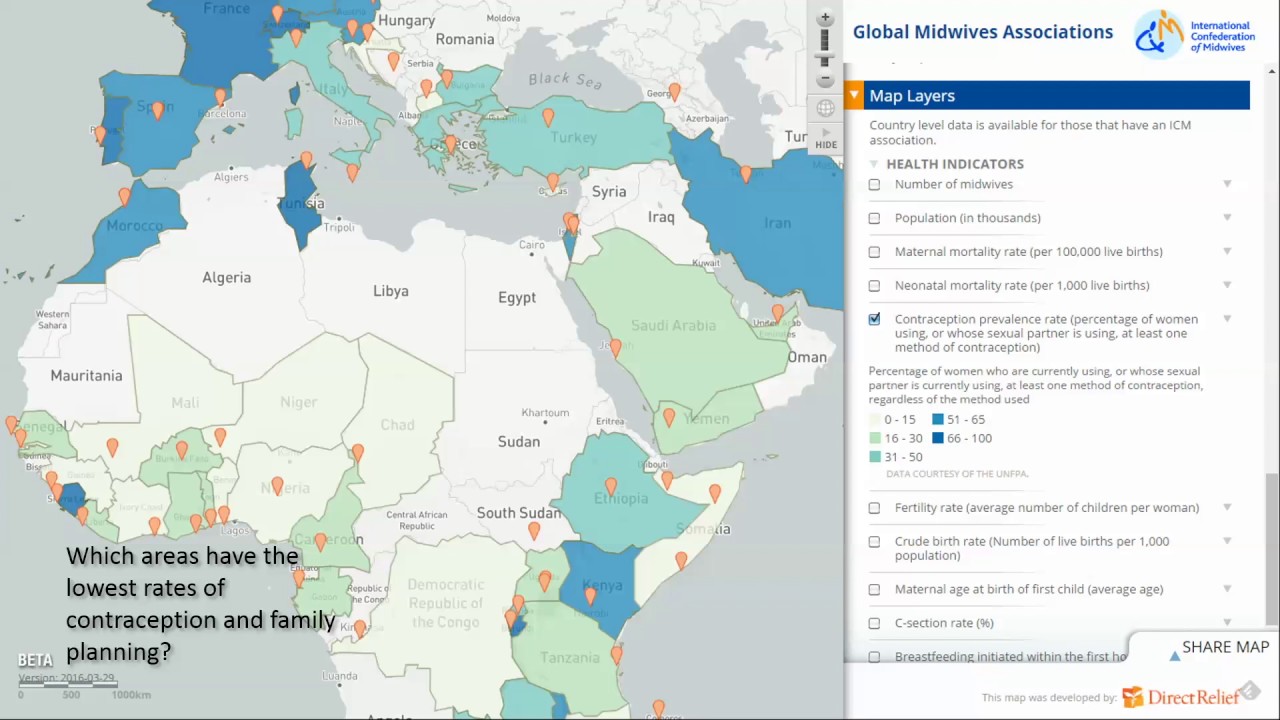 Midwives Map - YouTube