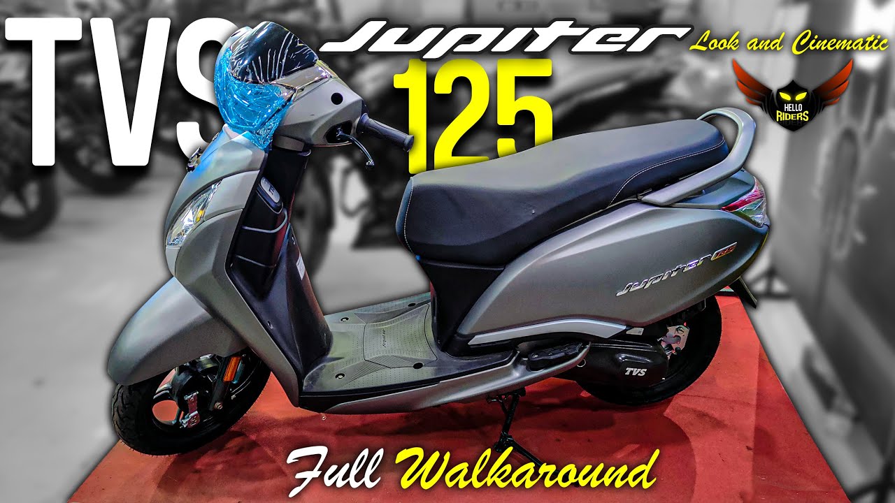 TVS Jupiter 125 Drum Alloy | Grey Color | 2022 | Hello Riders - YouTube