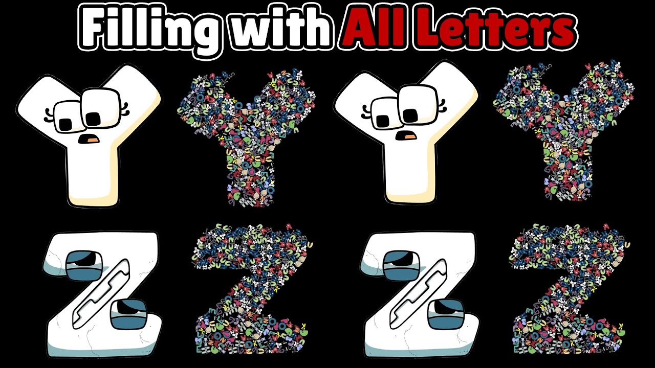 Alphabet Lore Filling with All Letters (y-z) - YouTube