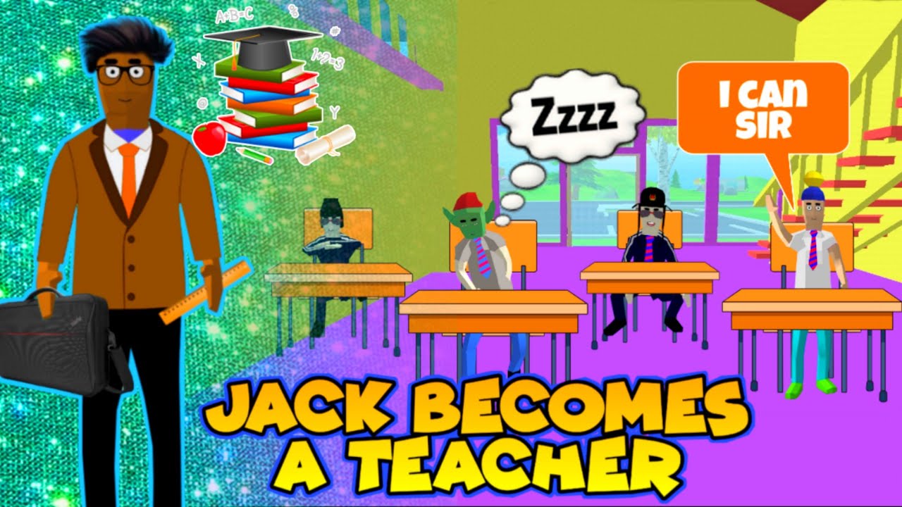 jack becomes a teacher👨‍🏫👨‍🏫 in dude theft wars. - YouTube