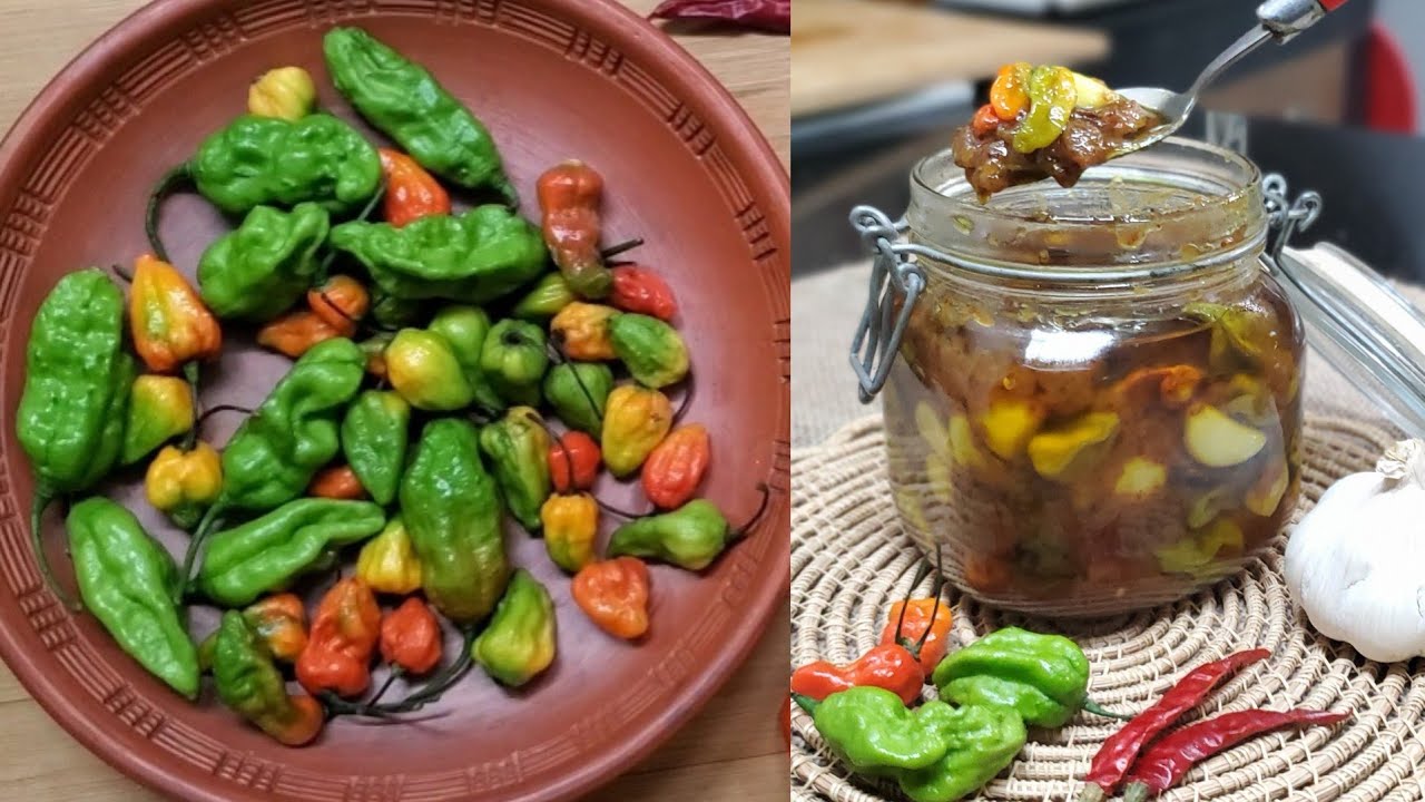 Naga/Bombay Morich Achar | তেঁতুল দিয়ে নাগা/বোম্বাই মরিচের আচার | Naga ...