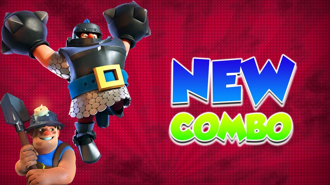 Mega "Miner" Knight New Combo Easiest Deck!! - Clash Royale - YouTube