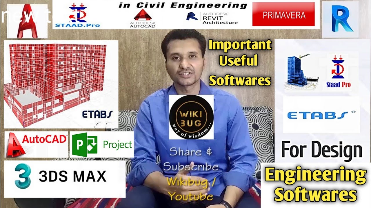 Civil engineering best softwares | Why AutoCAD STAADPro etab SAP Revit ...