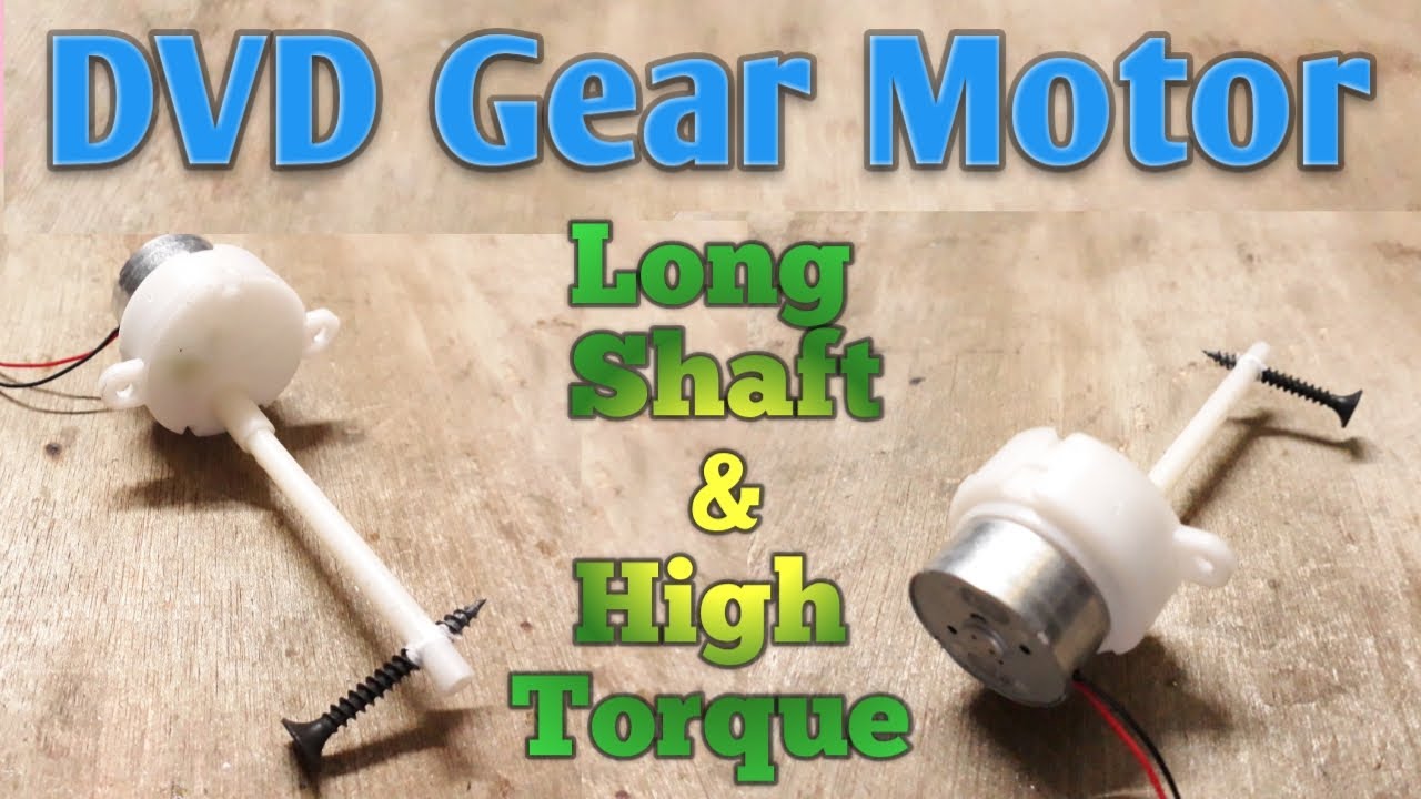 DVD Gear Motor, Full Unbox Current, RPM, Torque, Power - YouTube