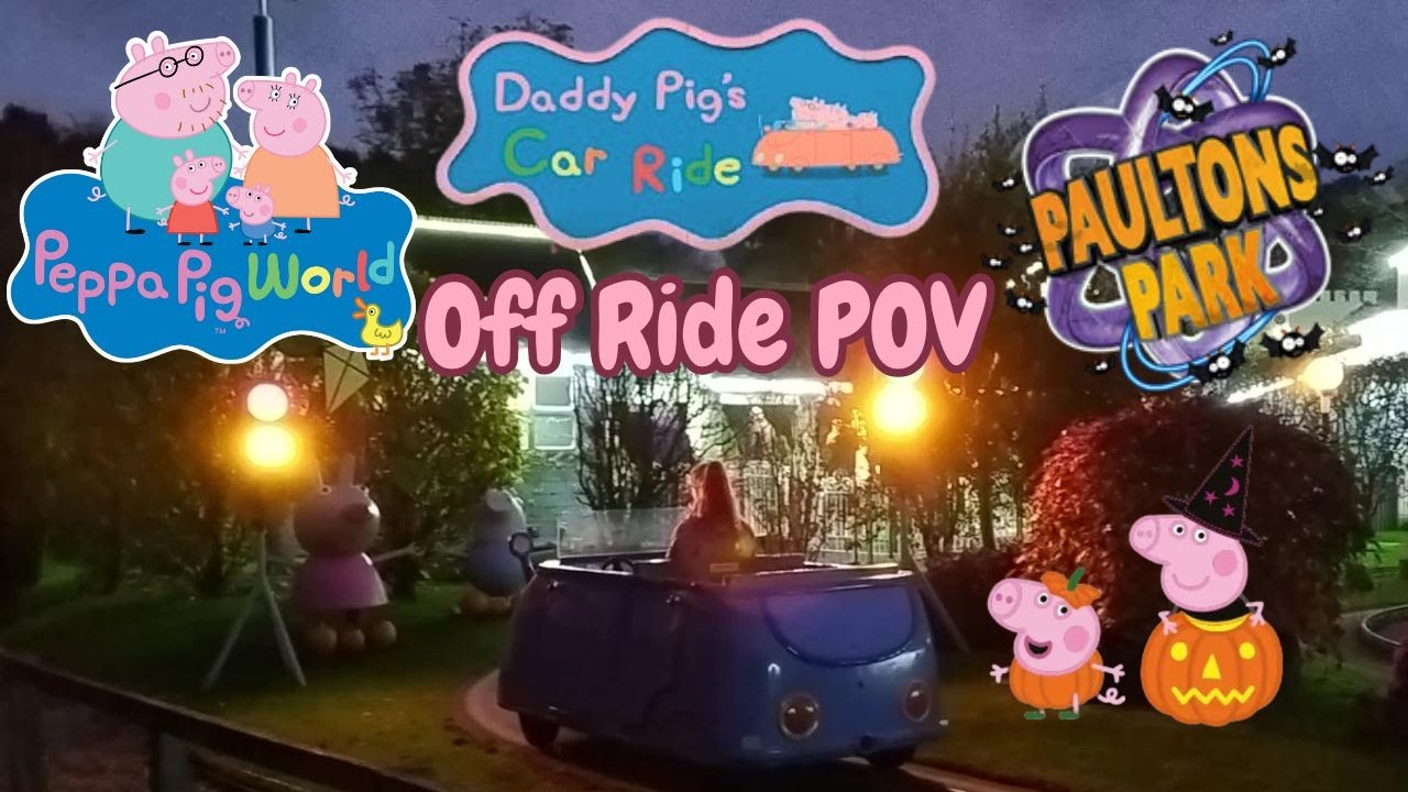Daddy Pig's Car Ride Off Ride POV Halloween Spooktacular 2024 Peppa Pig ...