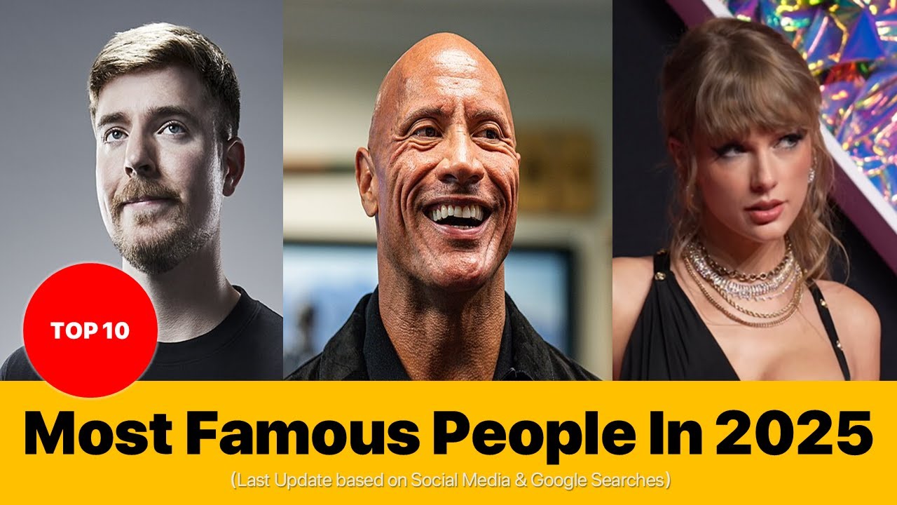 Top 10: Most Famous People In 2025 Based on Google and Social Media In ...