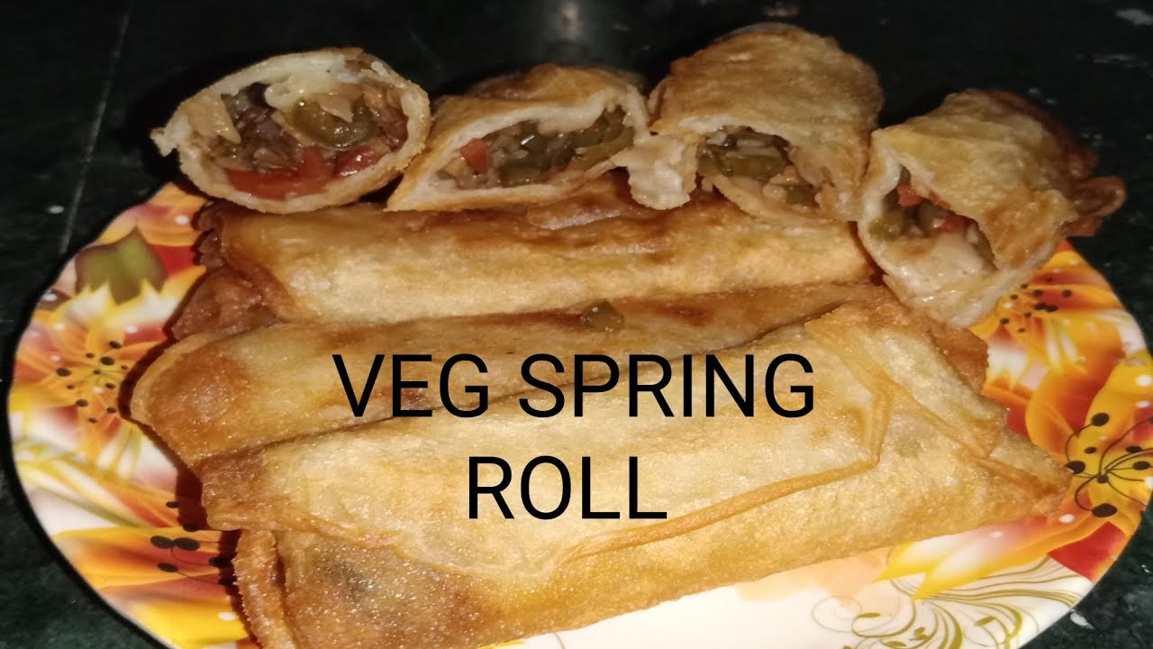 Veg Spring Roll Recipe || How To Make Spring Roll At Home (घर पर ऐसे ...