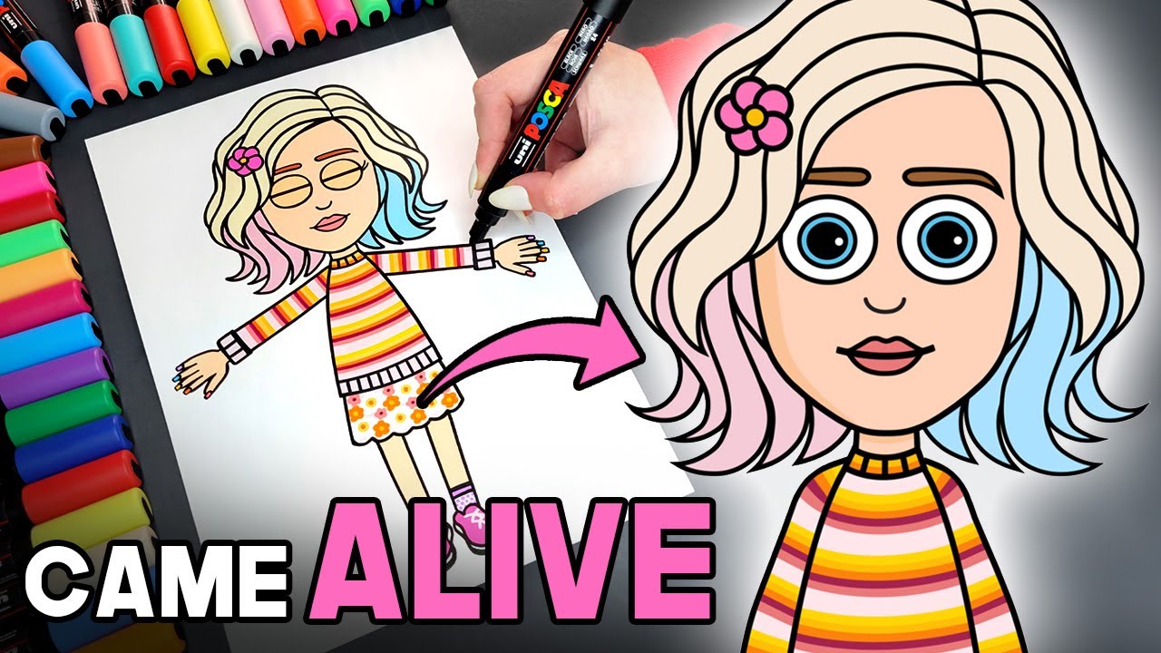 My Enid Sinclair drawing came ALIVE with posca markers! (Wednesday ...