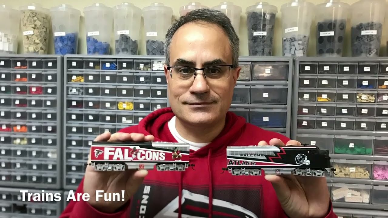 Atlanta Falcons Wreck Green Bay Packers - HO Scale Train Version - YouTube
