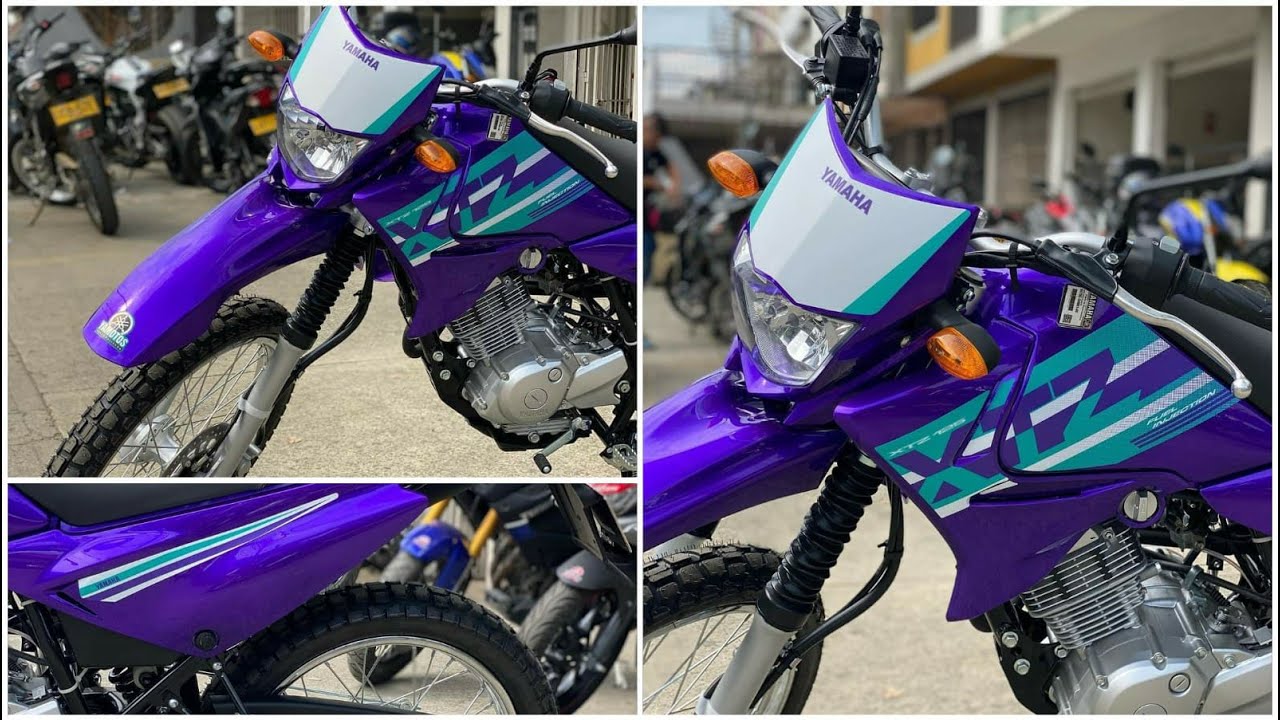 xtz 125 modelo 2022 full color morado - YouTube