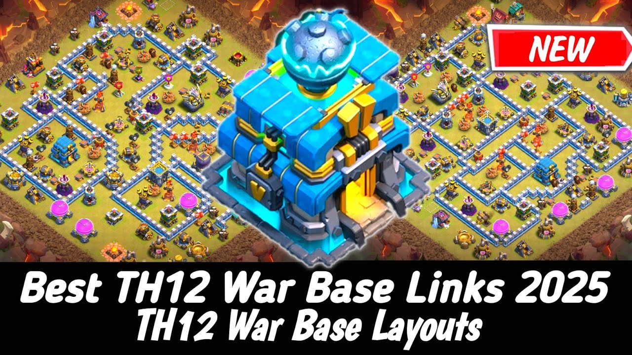 Best TH12 Base Layouts 2025 | Th12 Trophy, War & Hybrid Designs with ...
