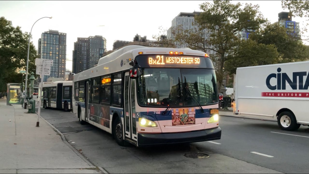 MTA NYCT Bus: 2015 NFI XD40 #7188 on Bx21 to WESTCHESTER SQ - YouTube