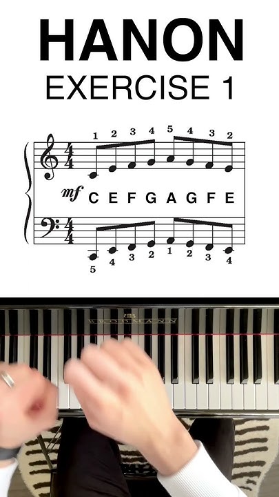 How to Play Hanon's Piano Exercise 1 - YouTube