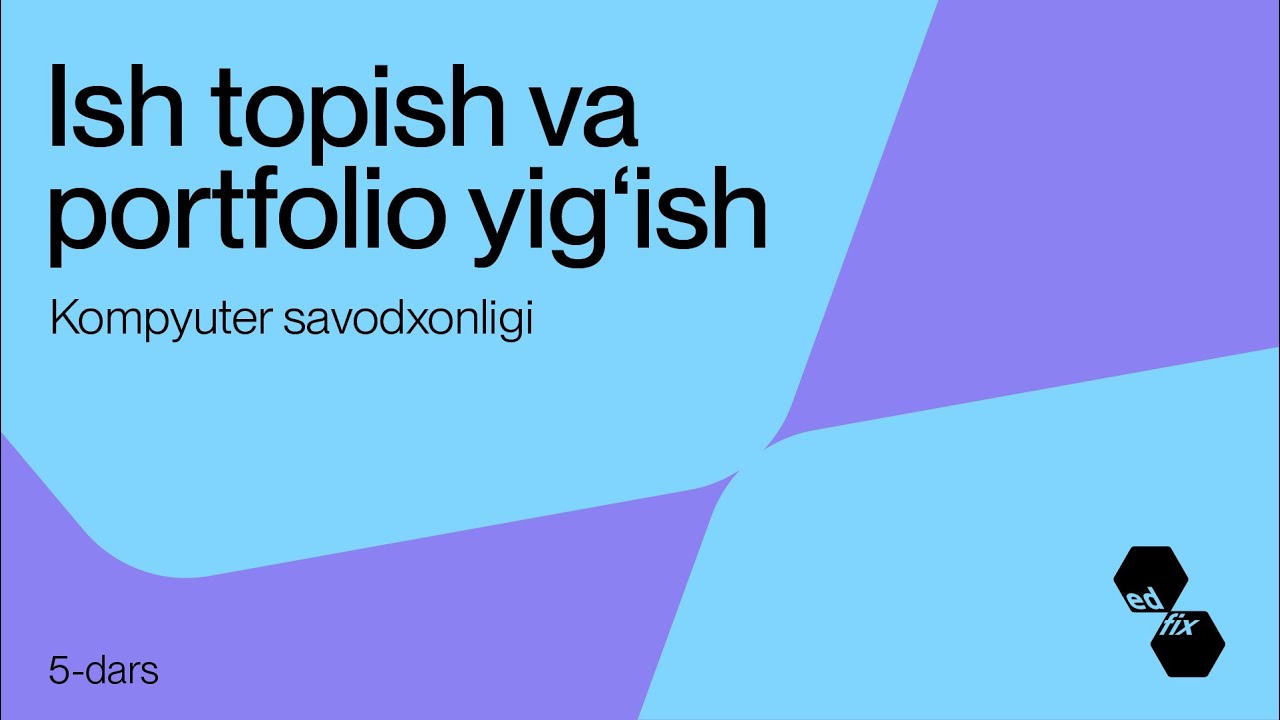 5- dars. Ish topish va portfolio yig'ish | Mobilografiya darslari - YouTube