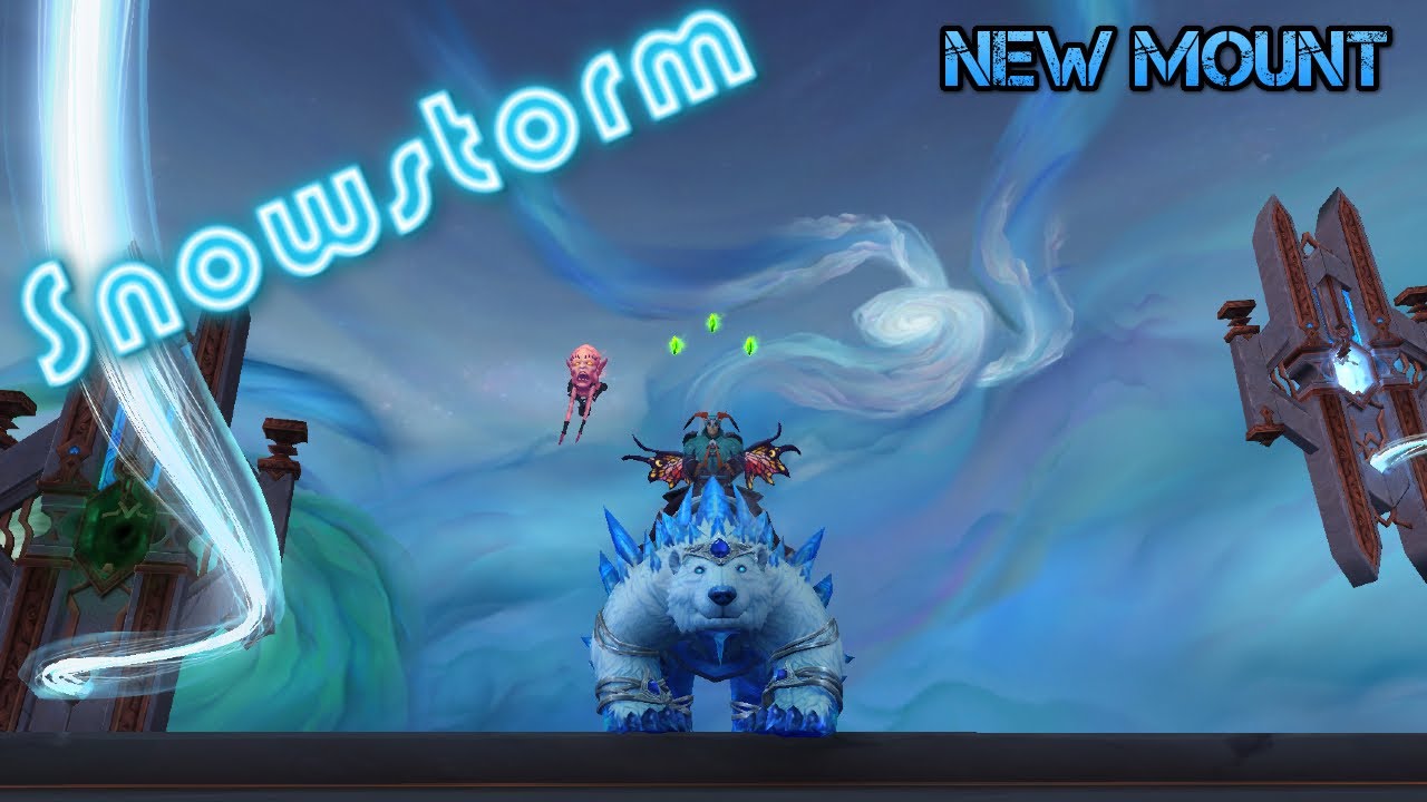 Snowstorm - World of Warcraft Mount (Blizzconline 2021) Animations ...
